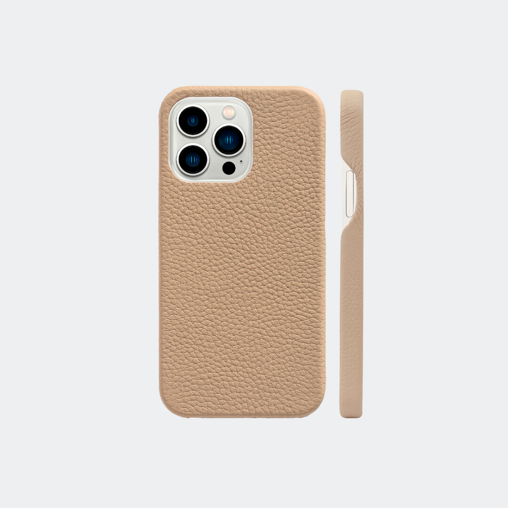 Beige Leather Phone Case | Sergio Scali